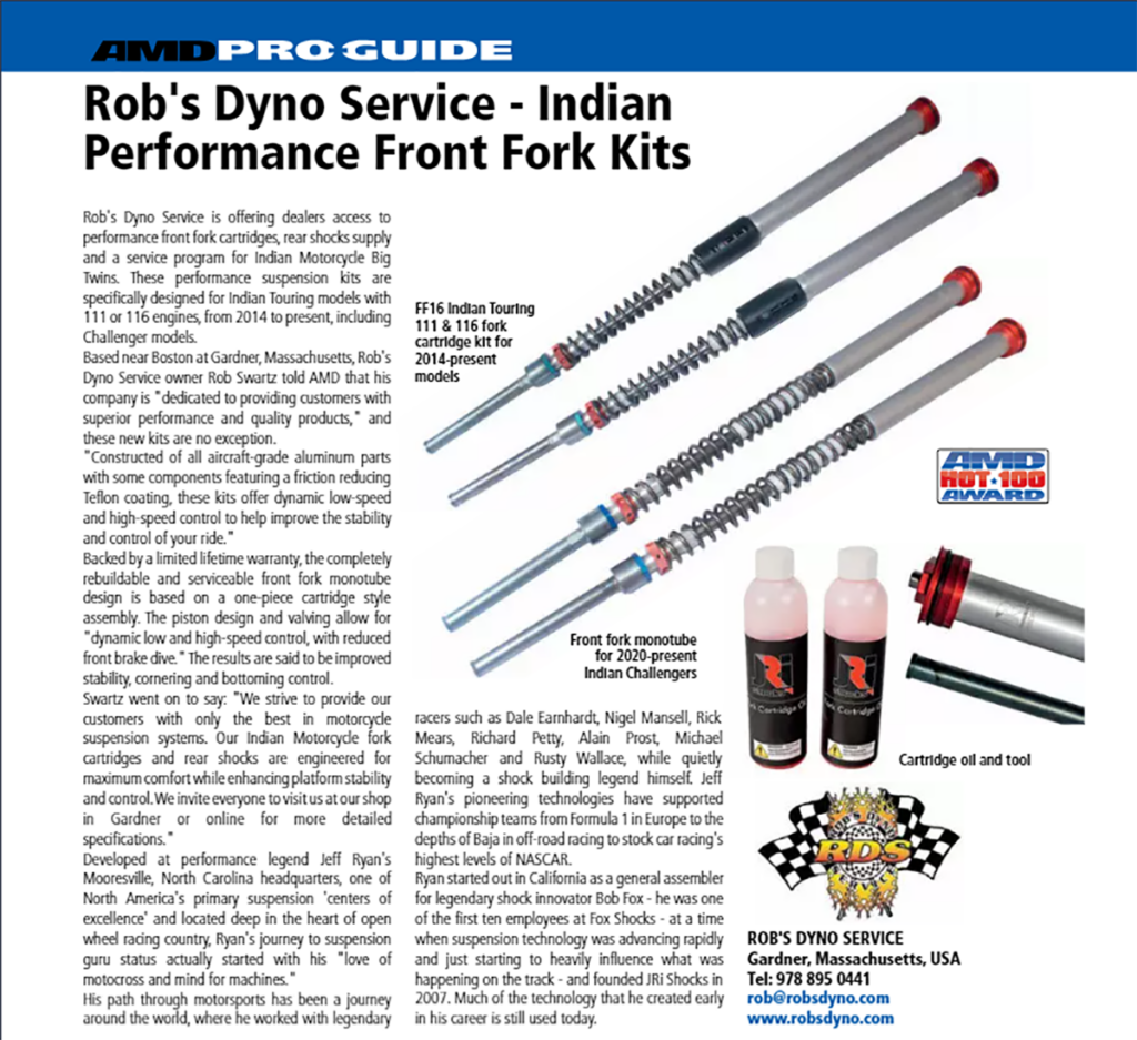 Indian Performance Front Fork Kits – Rob's Dyno Store